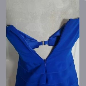 Gianni Bini | Dresses | Gianni Bini Blue Cocktail Strapless Dress Size ...